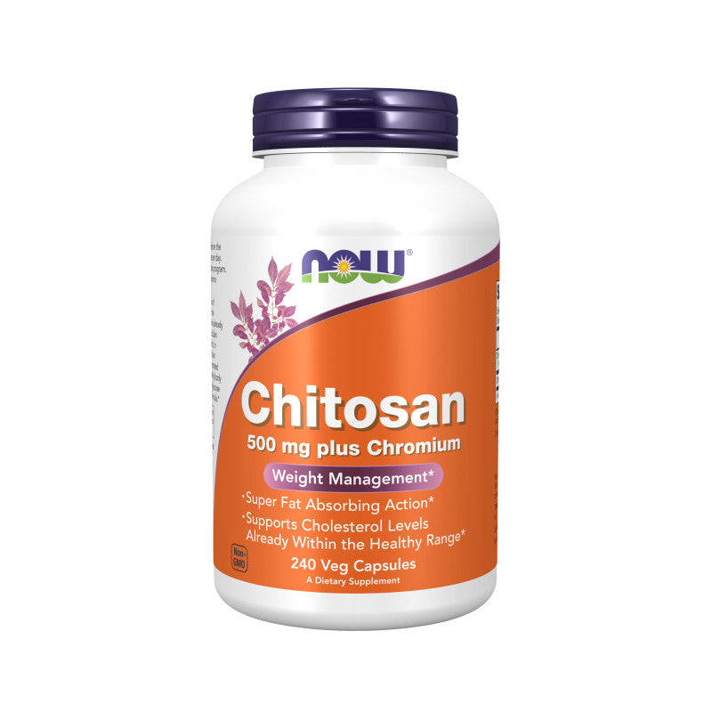 Chitosan 500mg plus Chromium 240VegCaps by Now – Wholesale Nutrition