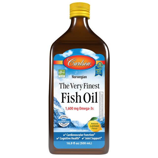 Fish Oil Liquid Lemon by Carlson Labs – Wholesale Nutrition