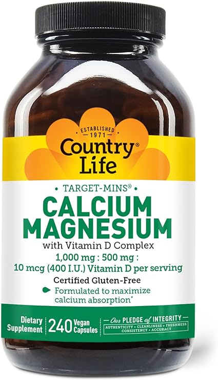 Clcium Magnesium Vitamin D Capsules by Country Life – Wholesale Nutrition