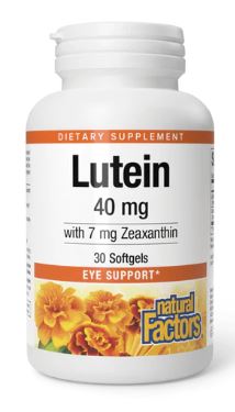 Lutein 40mg Softgels by Natural Factors – Wholesale Nutrition