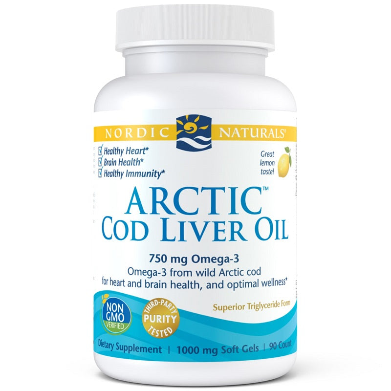 Arctic Cod Liver Oil 90sg by Nordic Naturals – Wholesale Nutrition