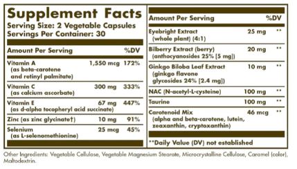 Bilberry Ginkgo & Eyebright Complex Capsules by Solgar – Wholesale ...