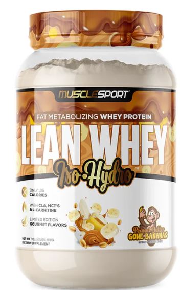 Lean Whey Protein Peanut Butter Gone Bananas by Muscle Sport ...