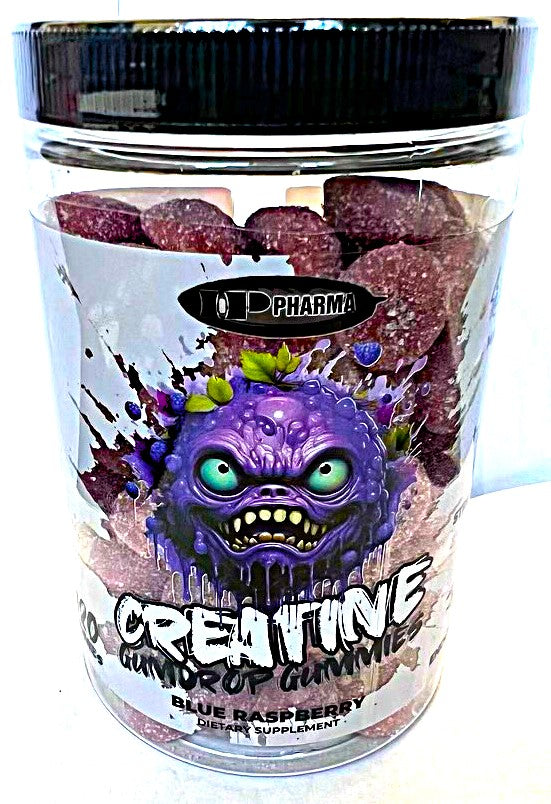 Creatine GumDrop Gummies Blue Raspberry by IP Pharma – Wholesale Nutrition