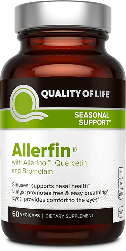 Allerfin Seasonal Support Capsules by Quality of Life – Wholesale Nutrition