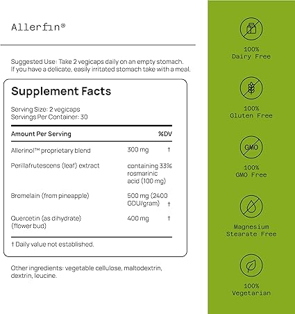 Allerfin Seasonal Support Capsules by Quality of Life – Wholesale Nutrition
